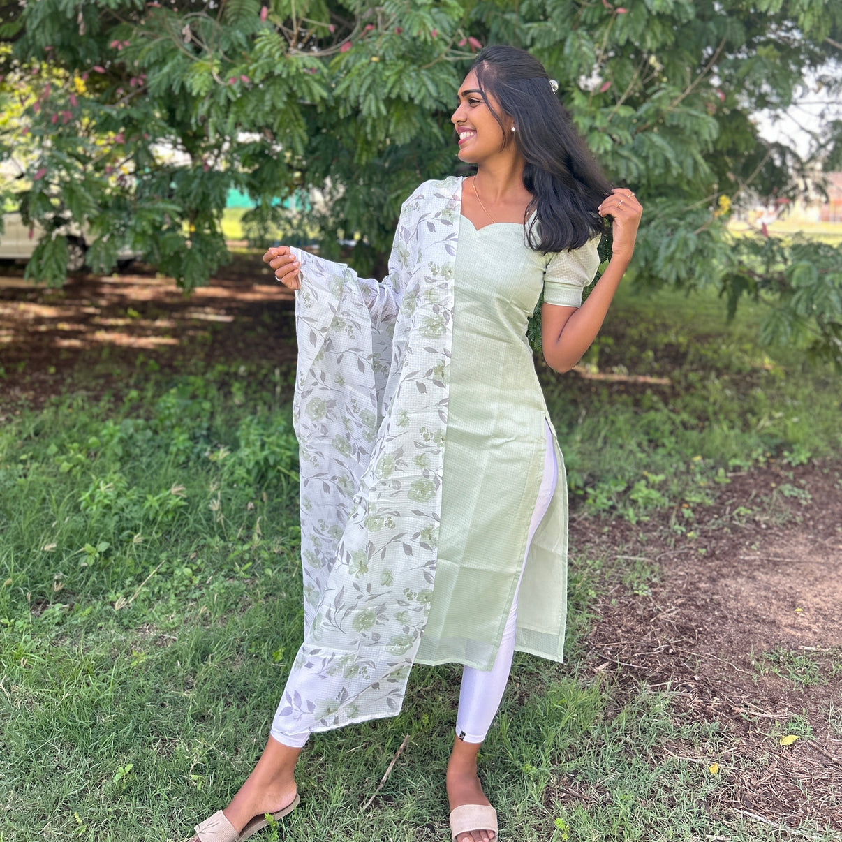 Mint Majestic Kurti set – Uzhamagal